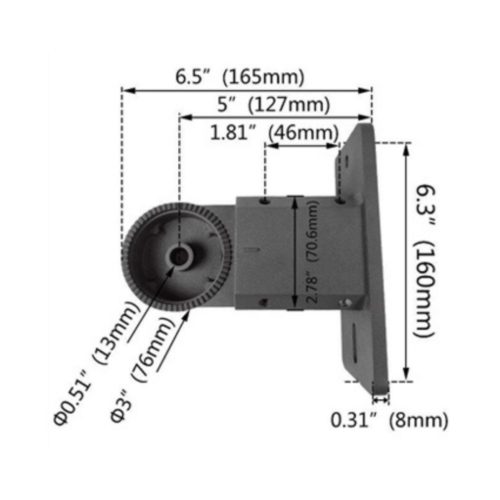 Square Pole Mount - Brightology Lighting